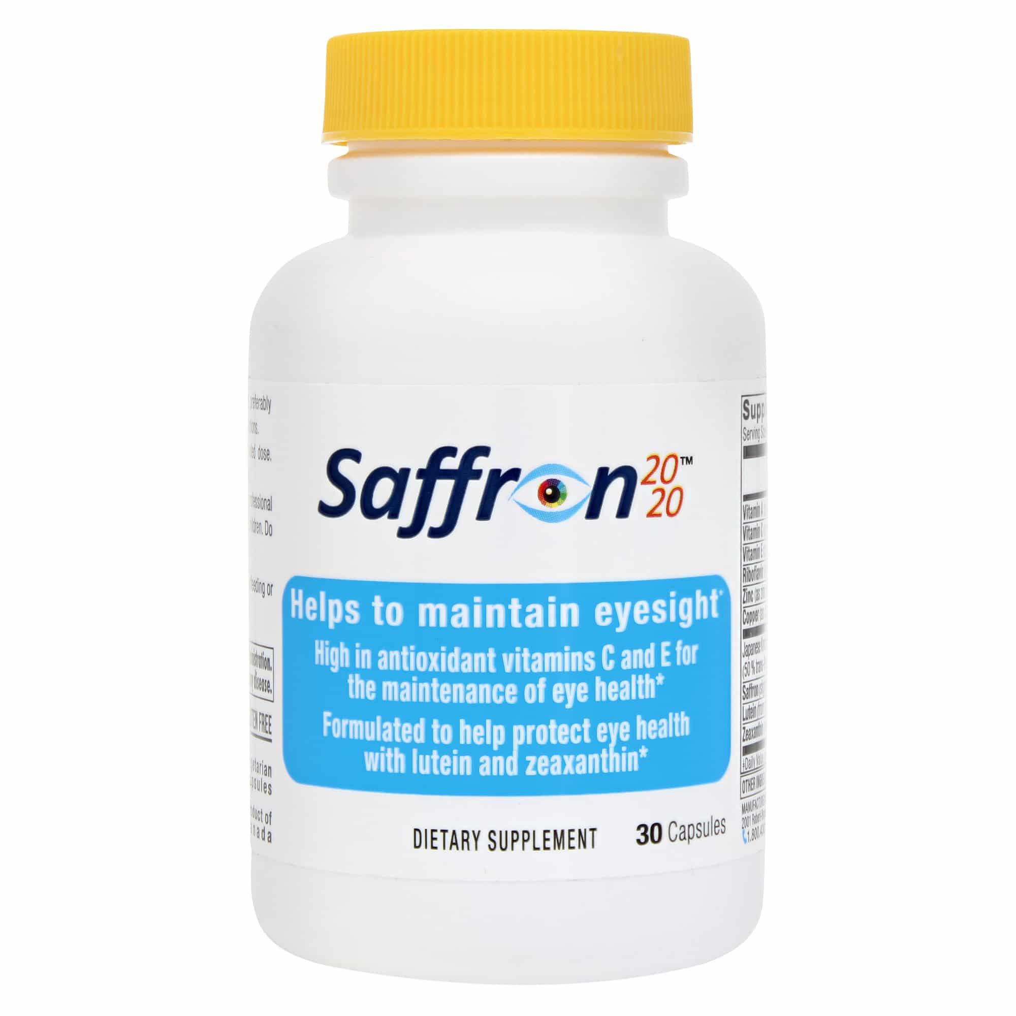 Saffron 2020 Nutritional Supplement for Macular Health